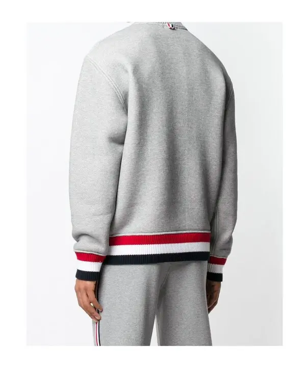 Thom Browne Horizontal Striped Crewneck Sweatshirt