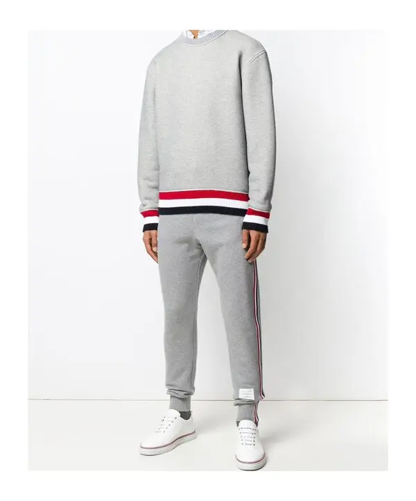 Thom Browne Horizontal Striped Crewneck Sweatshirt