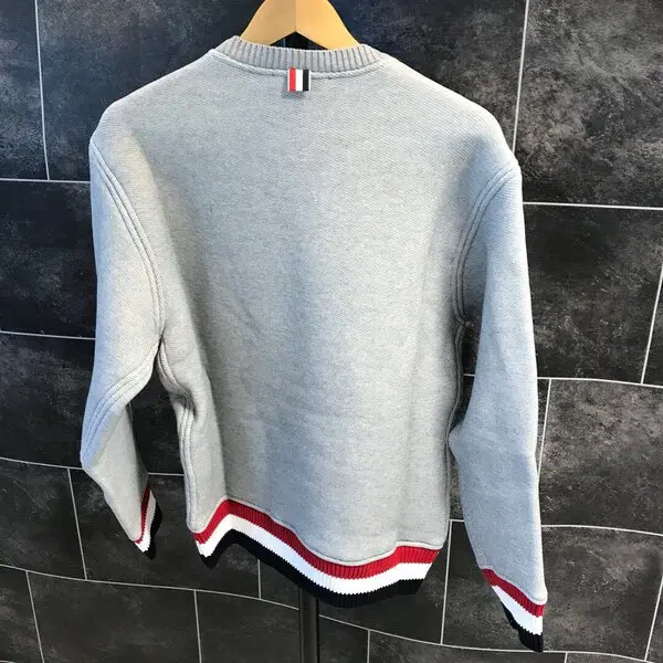 Thom Browne Horizontal Striped Crewneck Sweatshirt