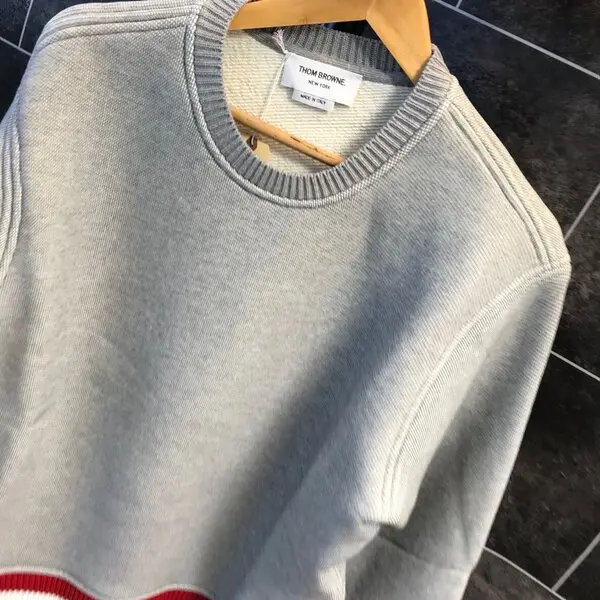 Thom Browne Horizontal Striped Crewneck Sweatshirt