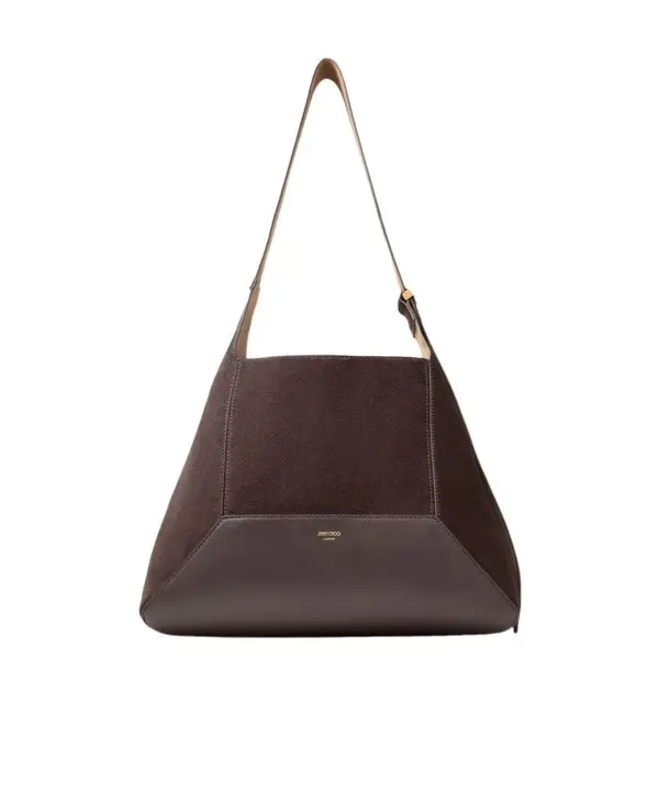 JIMMY CHOO Hobo Diamond Shoulder Bag