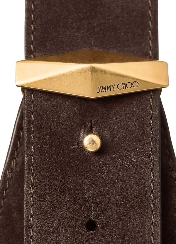 JIMMY CHOO Hobo Diamond Shoulder Bag