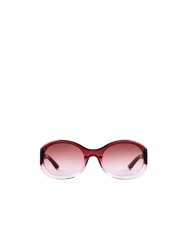 Gucci Oval Frame Sunglasses - Encore Red