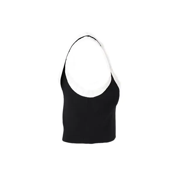 Alexander Wang Logo Jacquard Trim Cropped Top