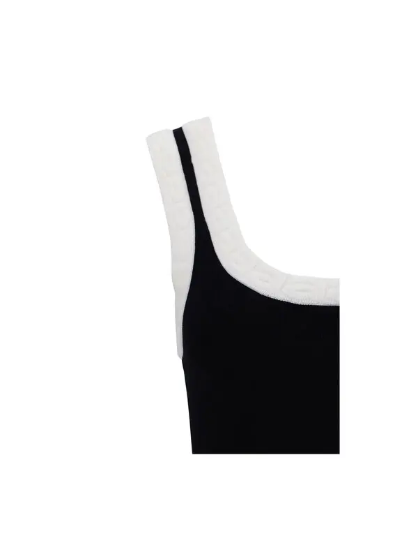 Alexander Wang Logo Jacquard Trim Cropped Top