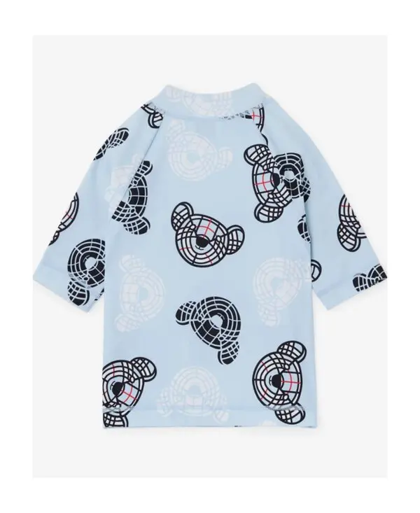 Burberry T-shirt With Round Neck And Teddy Bear Print