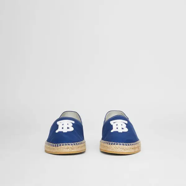 Burberry Logo Embroidered Espadrilles