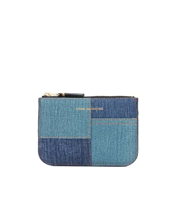 Comme Des Garçons Logo-detail Wallet - Blue