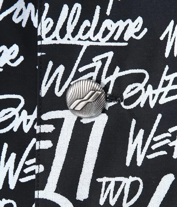 We11Done All-over Logo Print Short-sleeved Shirt