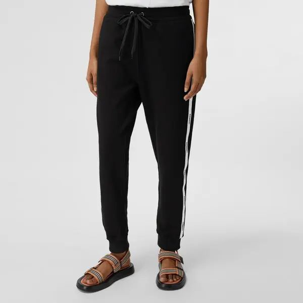 Burberry Logo-tape Track Pants - Black