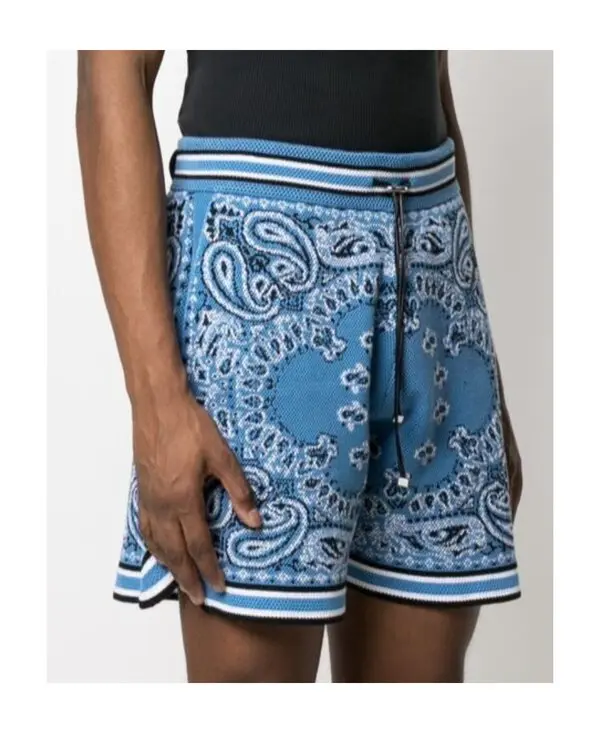 Amiri B-ball Paisley Print Shorts