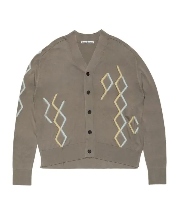 Acne Studios Argyle Knit Cardigan