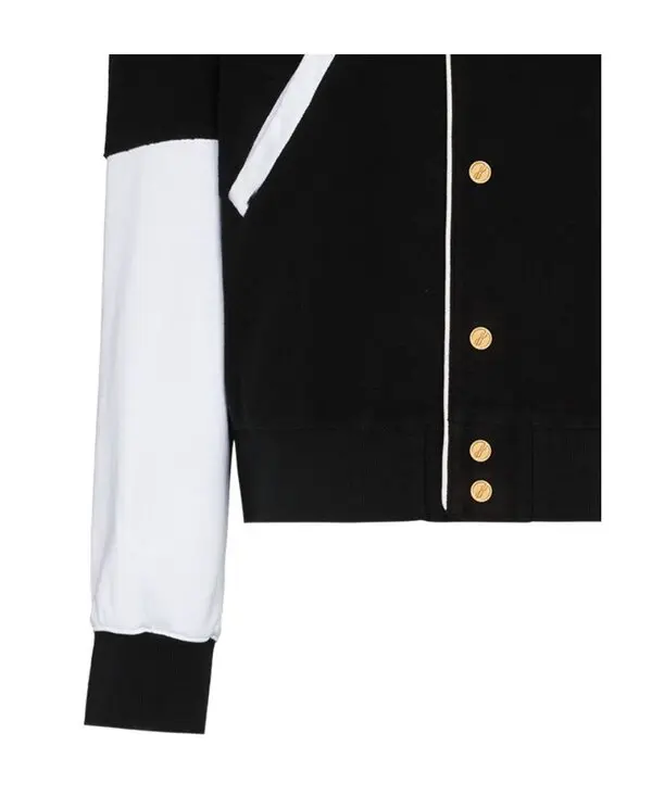 We11Done Logo Print Varsity Bomber Jacket