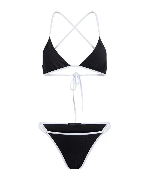Balmain Monogram Lycra Swimsuit