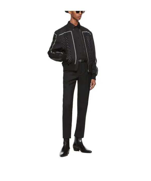 Saint Laurent Polka Dot Bomber Jacket