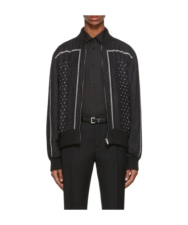 Saint Laurent Polka Dot Bomber Jacket