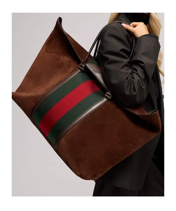 Gucci Medium Duffle Bag With Web Detail