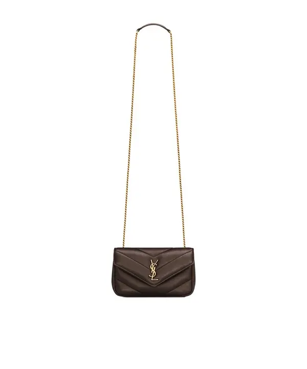 Saint Laurent Loulou Mini Quilted Lambskin Shoulder Bag