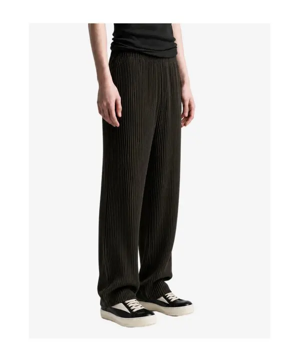 Issey Miyake July Pleated Trousers - Dark Brown