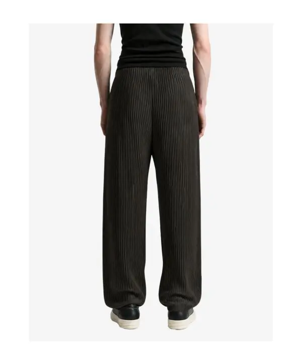 Issey Miyake July Pleated Trousers - Dark Brown