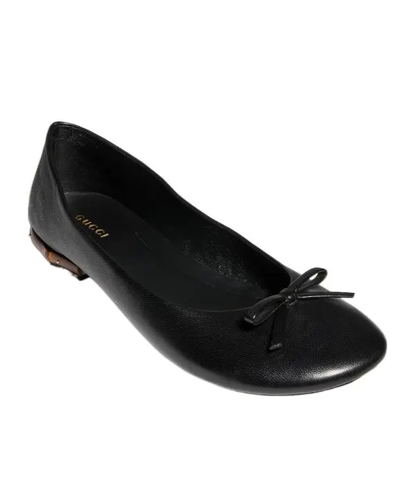 Gucci Ballerina Flats With Bamboo Trim