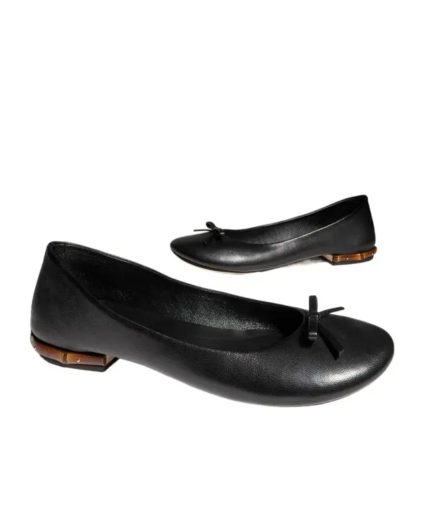 Gucci Ballerina Flats With Bamboo Trim