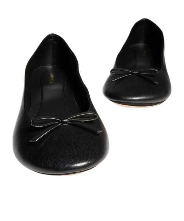 Gucci Ballerina Flats With Bamboo Trim