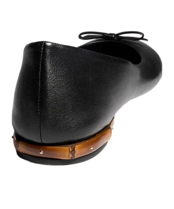 Gucci Ballerina Flats With Bamboo Trim
