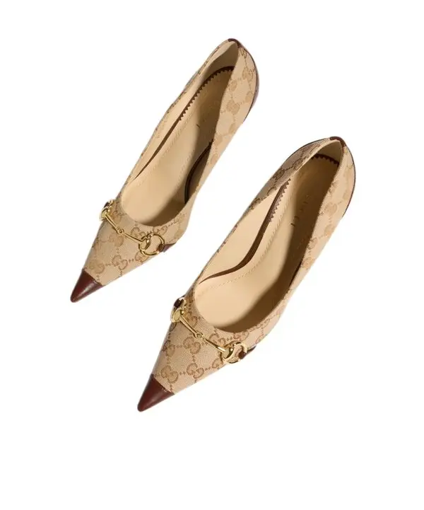 Gucci Donna Horsebit Pumps - Sand/brown