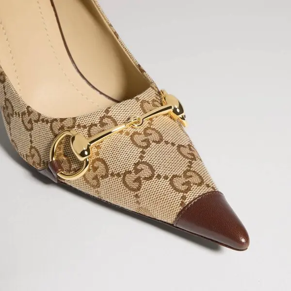Gucci Donna Horsebit Pumps - Sand/brown