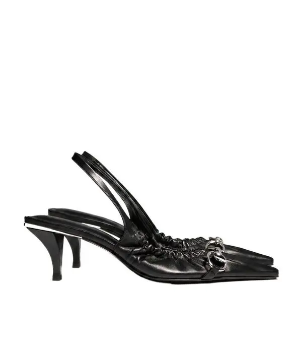 Gucci Vittoria Slingback Pump With Elastic