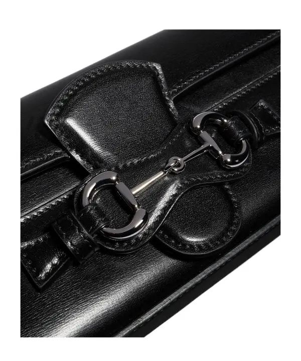 Gucci Wallet On Chain With Horsebit - Black