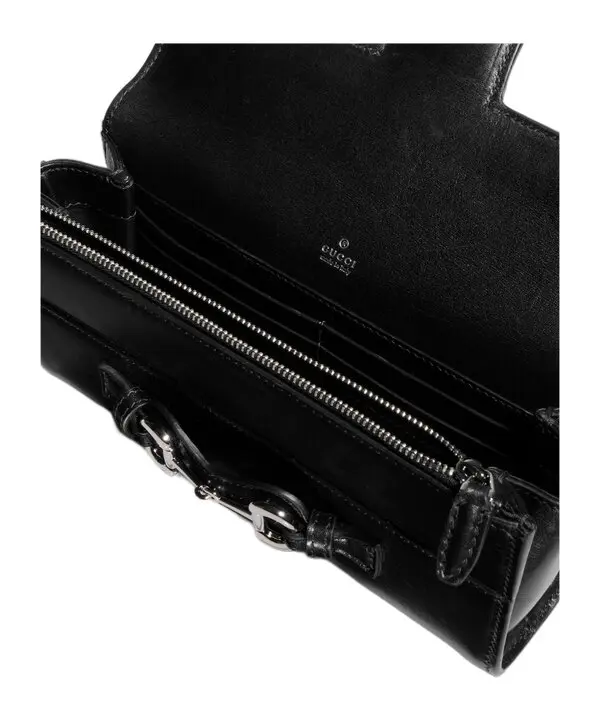 Gucci Wallet On Chain With Horsebit - Black