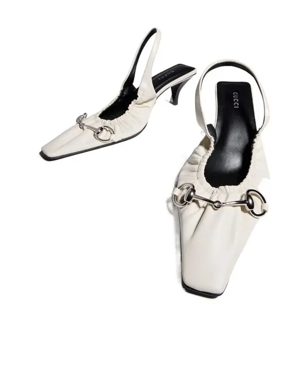 Gucci Vittoria Slingback Pump With Elastic