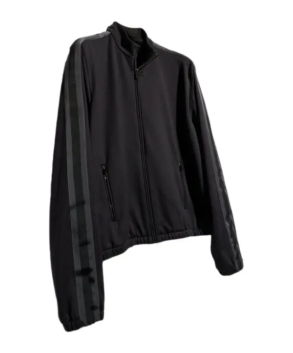 Gucci Cotton Jersey Zip Jacket With Muted Web Detail