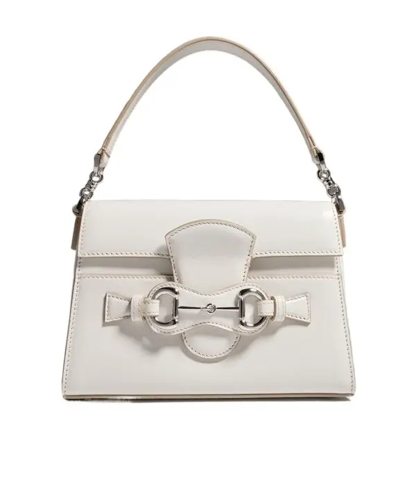 Gucci Horsebit Duomo Small Top Handle Bag - White