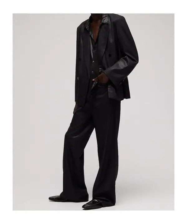 Gucci Light Wool Pants With Chintzed Finish