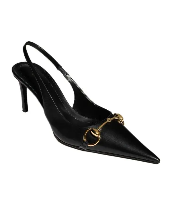 Gucci Donna Slingback Pumps - Black