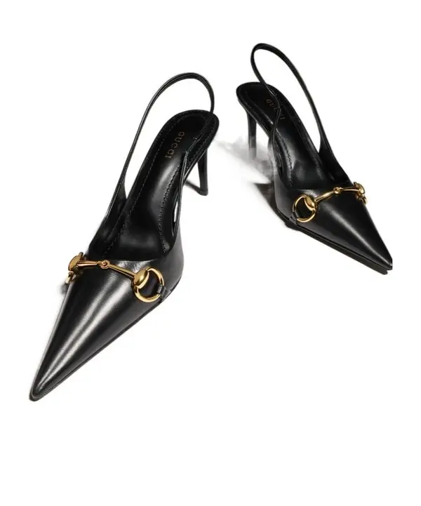 Gucci Donna Slingback Pumps - Black