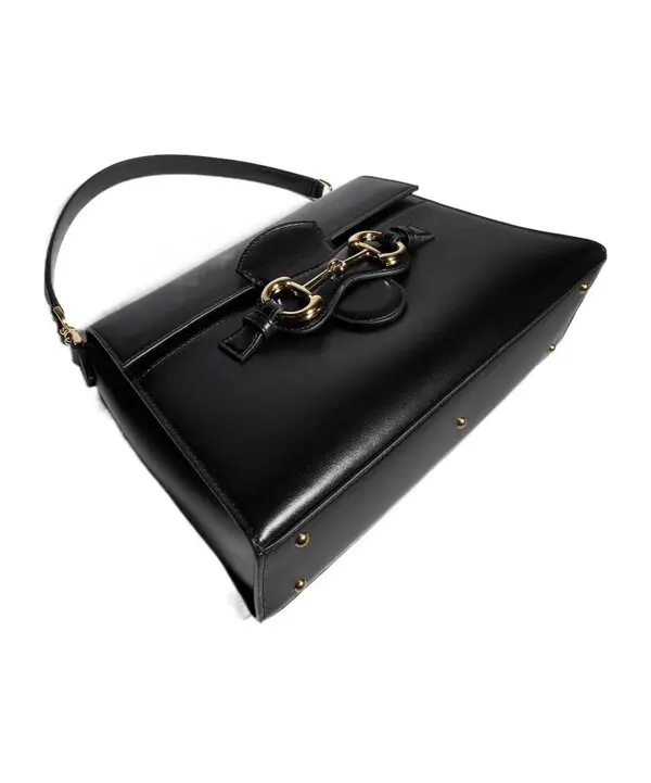 Gucci Horsebit Duomo Medium Top Handle Bag - Black
