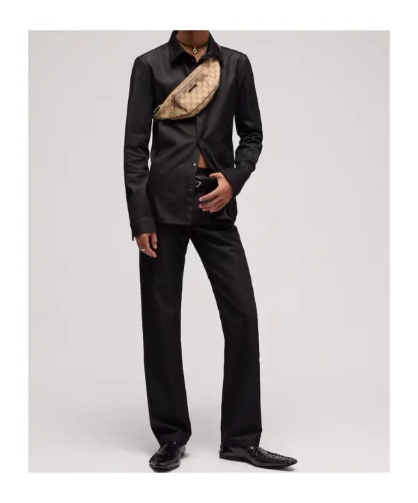 Gucci Cotton Silk Shirt With Embroidery - Black