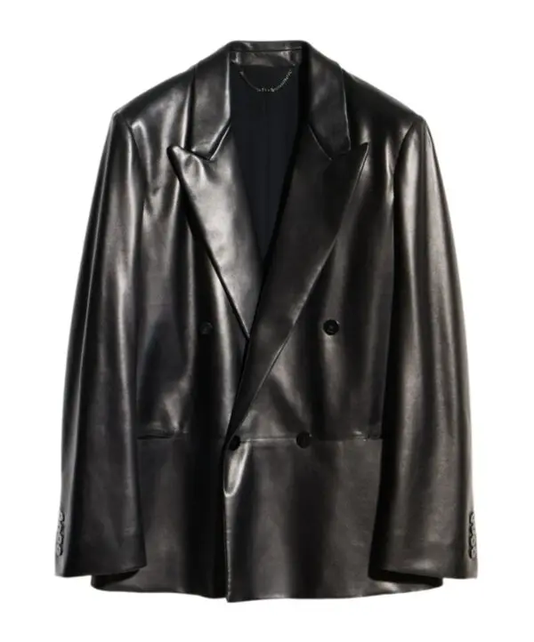 Gucci Soft Nappa Double-breasted Jacket