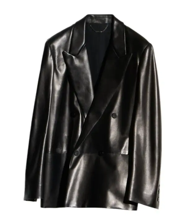 Gucci Soft Nappa Double-breasted Jacket