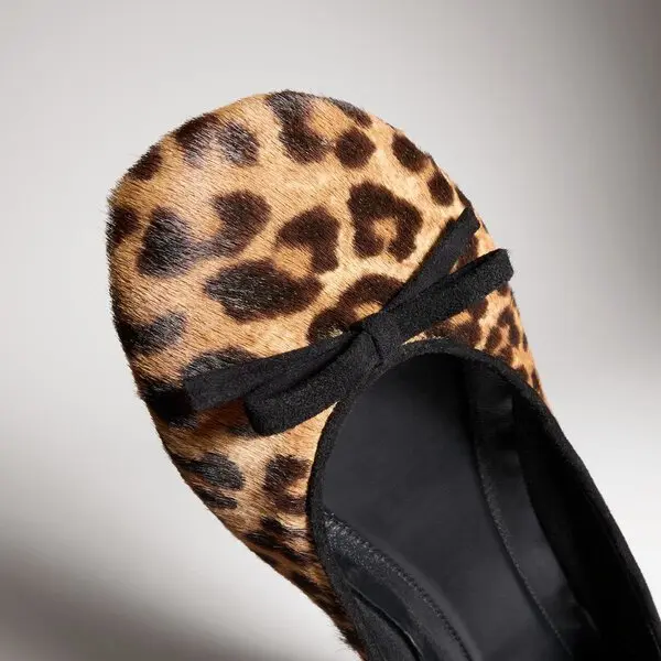 Gucci Ballerina Flats With Bamboo Trim - Brown/black