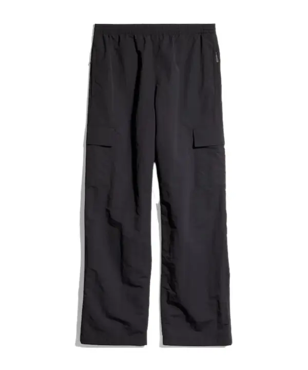 Gucci Froissé Nylon Cargo Pants With Interlocking G Embroidery - Black