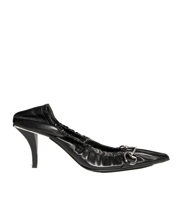 Gucci Vittoria Pump With Horsebit Detail - Black