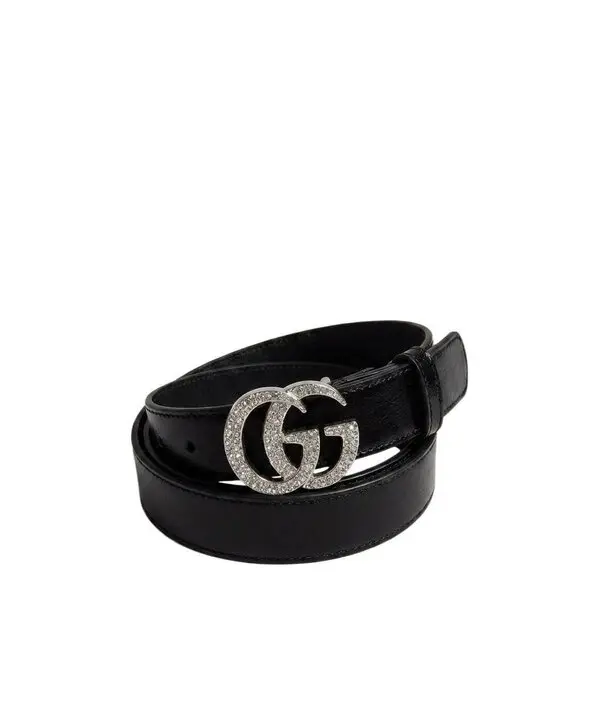 Gucci Belt With Embellished Double G Buckle