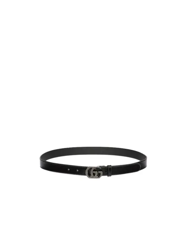 Gucci Double G Buckle Belt - Black