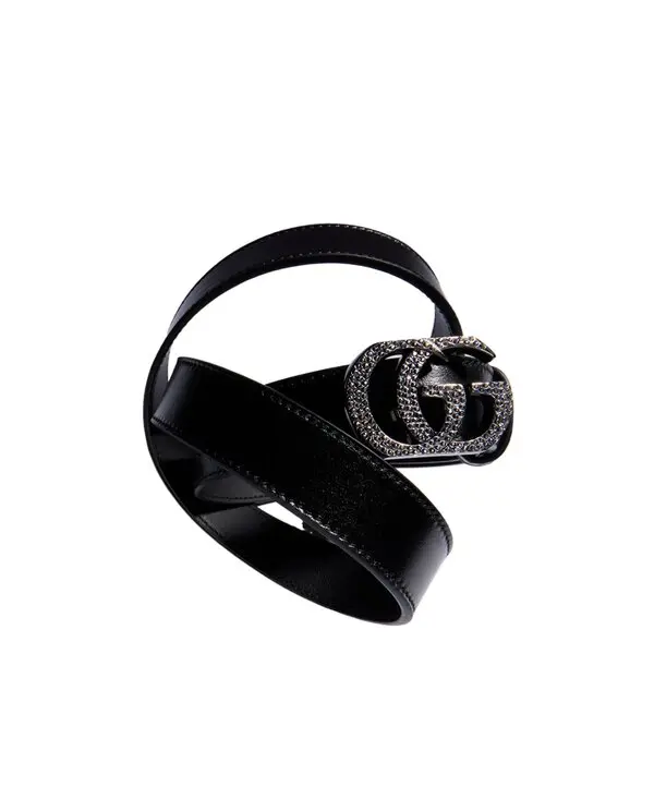 Gucci Double G Buckle Belt - Black