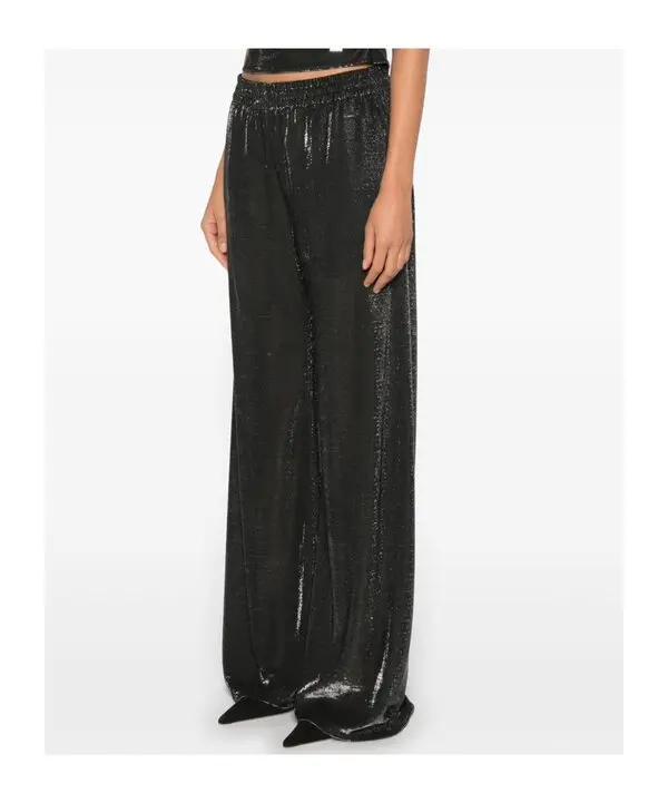 Gucci Jersey Pants With Iridescent Effect - Black